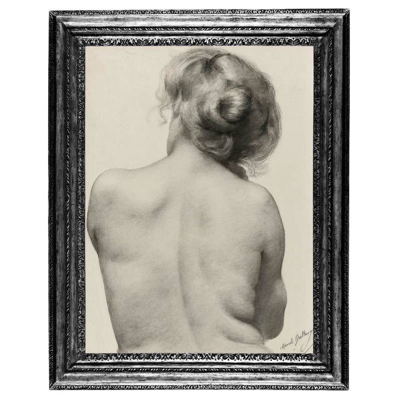 Nude Woman Pencil Art Etsy