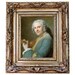Rococo Portrait Very Handsome Man With Powdered Wig, Antique Male ...