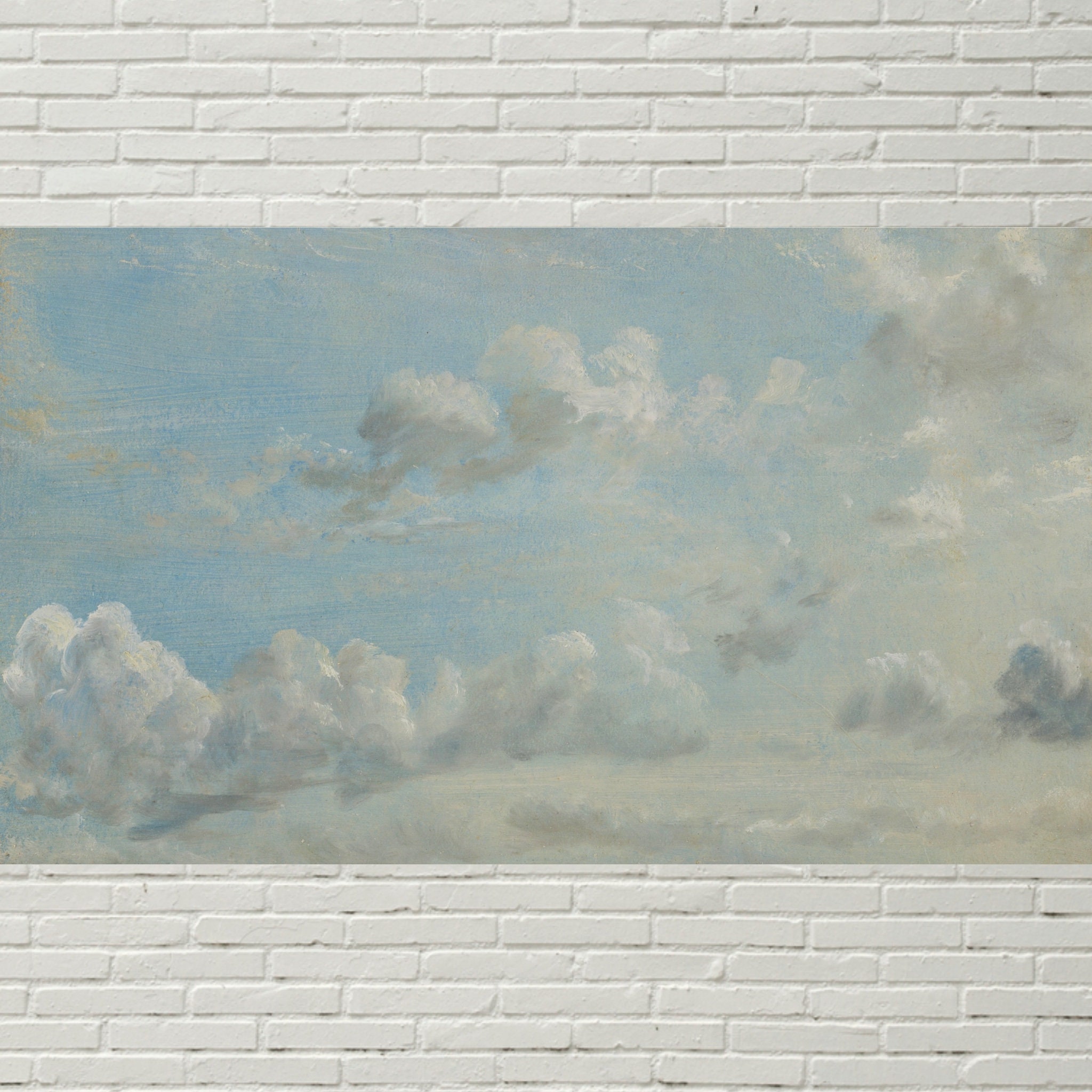 Cloud Painting, Antique Cloud Study, John Constable, High Quality Art ...