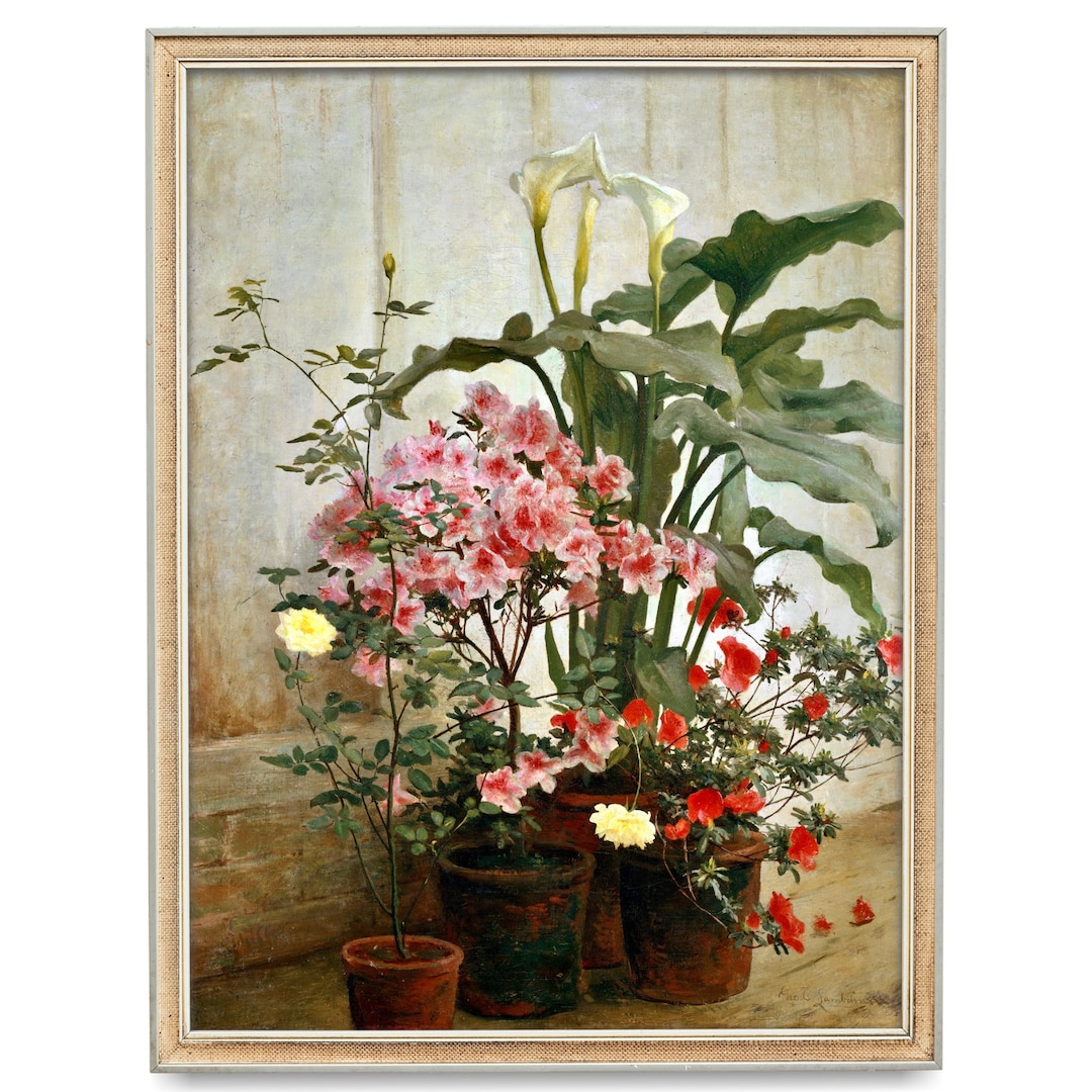 Side of a Greenhouse, George Cochran Lambdin, High Quality Art Print ...