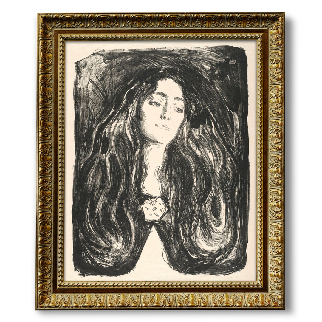 Madonna (the Brooch), Edvard Munch, High Quality Fine Art Print, 8x10 ...