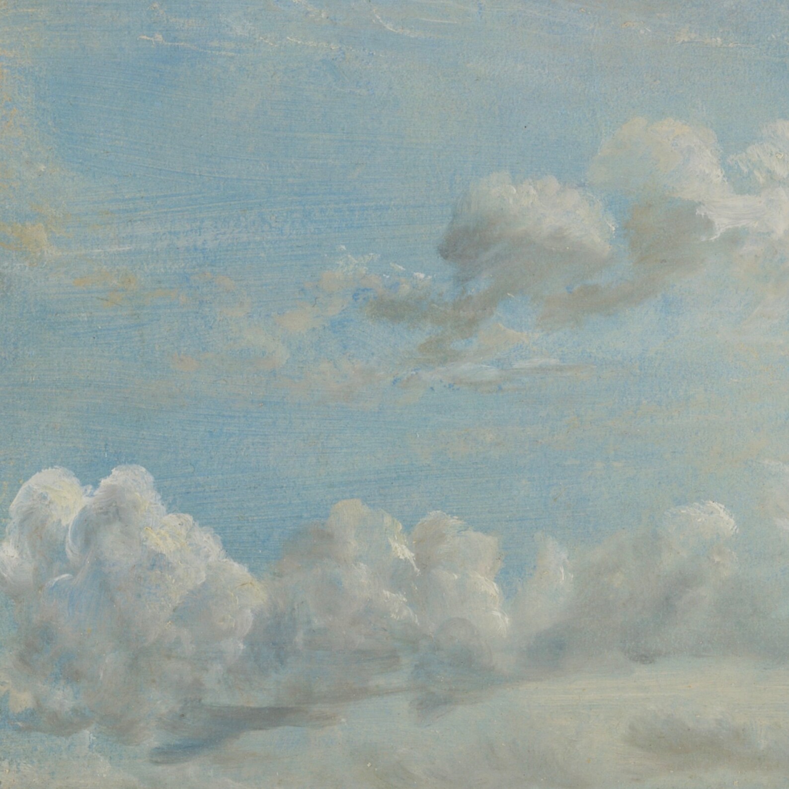 Cloud Painting, Antique Cloud Study, John Constable, High Quality Art ...