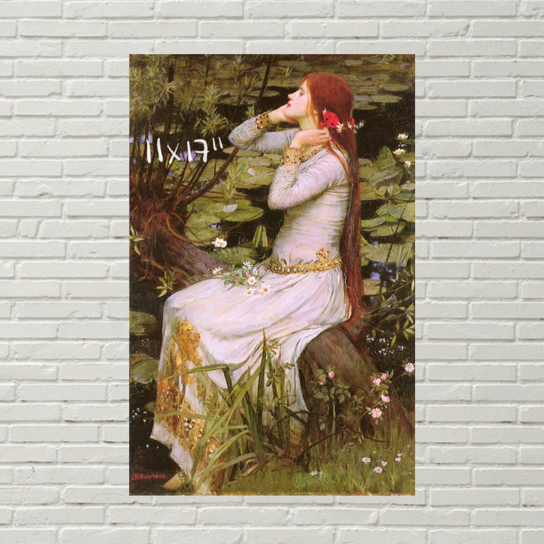 Ophelia Art Print John Waterhouse Pre-raphaelite Art Art - Etsy