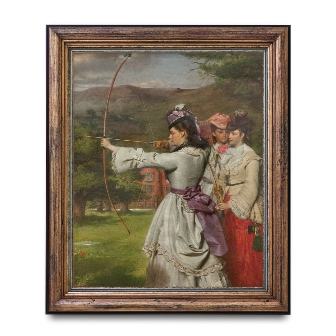 Victorian Women Archery Painting, William Powell Frith, High Quality ...