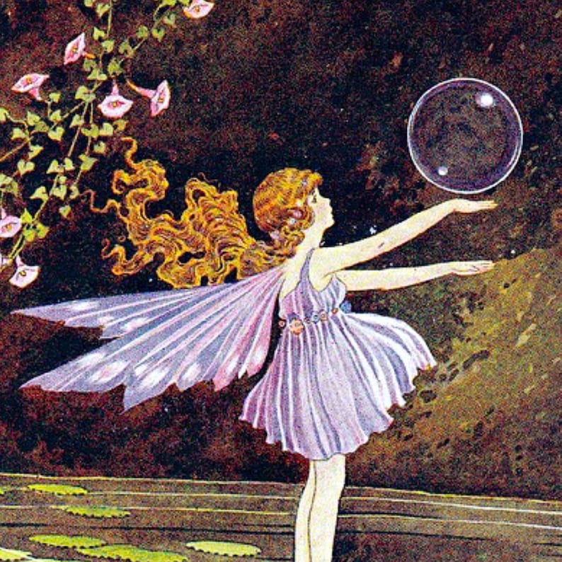 Vintage Antique Fairy Art Reproduction Fairy Illustration - Etsy