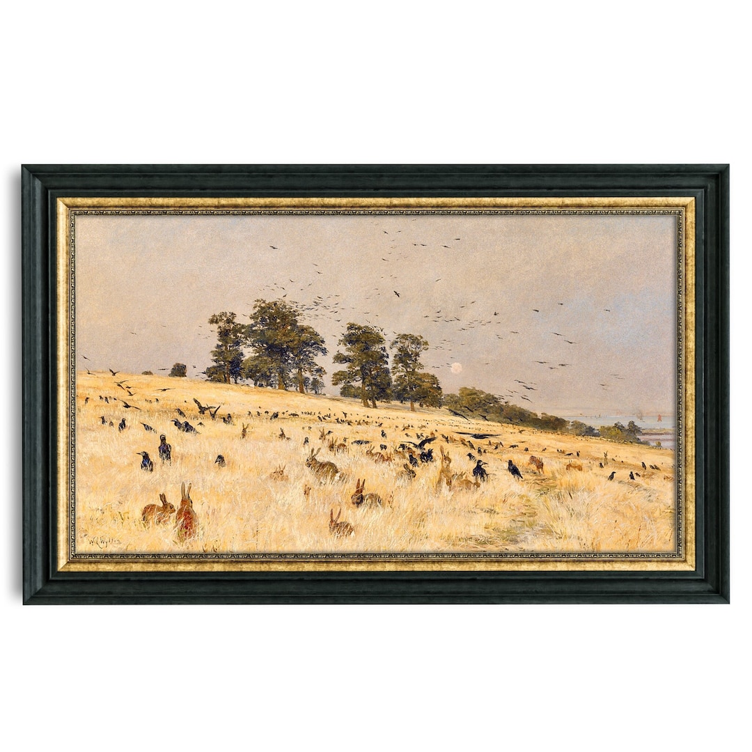 Landscape With Rabbits and Crows, A Rookery, Field With Rabbits, Murder ...