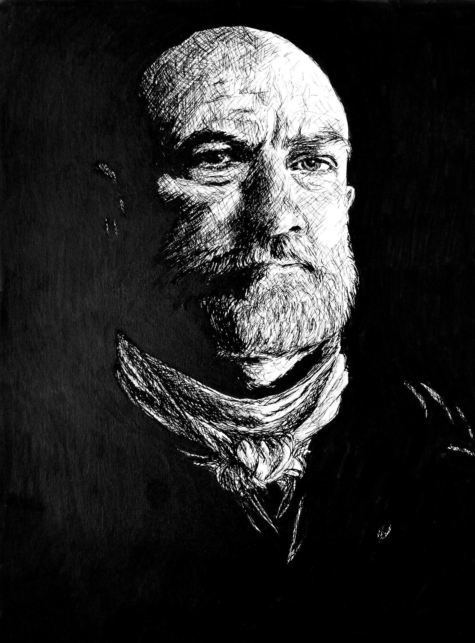 Dougal Mackenzie Outlander Pen and Ink Art Print Graham - Etsy