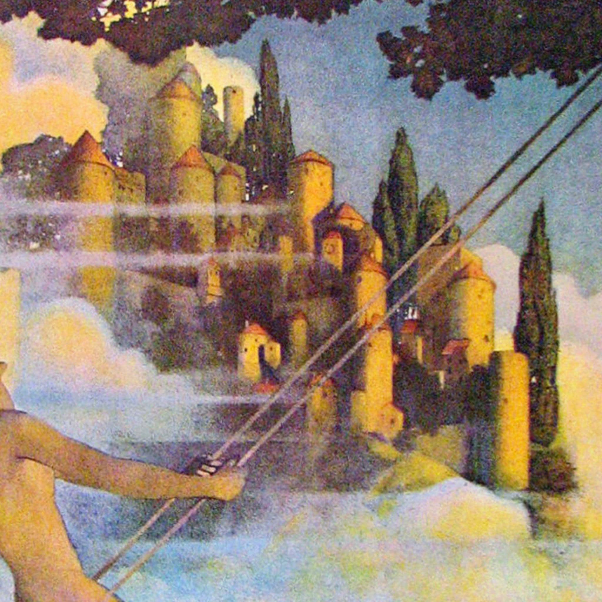 Whimsical Art Nouveau Illustration, the Dinky Bird, Maxfield Parrish ...