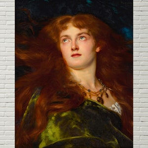 Valkyrie, Pre-raphaelite Viking Maiden, Viking Mythology Fine Art Print ...