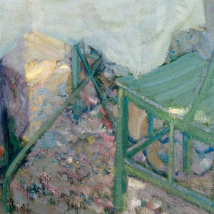 Afternoon Tea, Edwardian Impressionist Painting, Two Women, Colorful ...