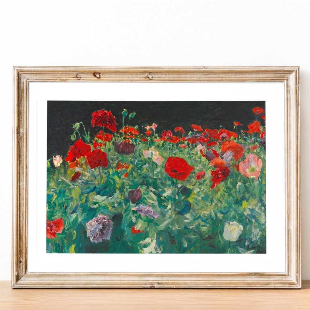 Field of Poppies, Poppy Oil Painting, John Singer Sargent, High Quality ...