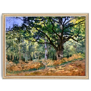 The Bodner Oak, Fontainebleau Forest, Claude Monet, High Quality Art ...