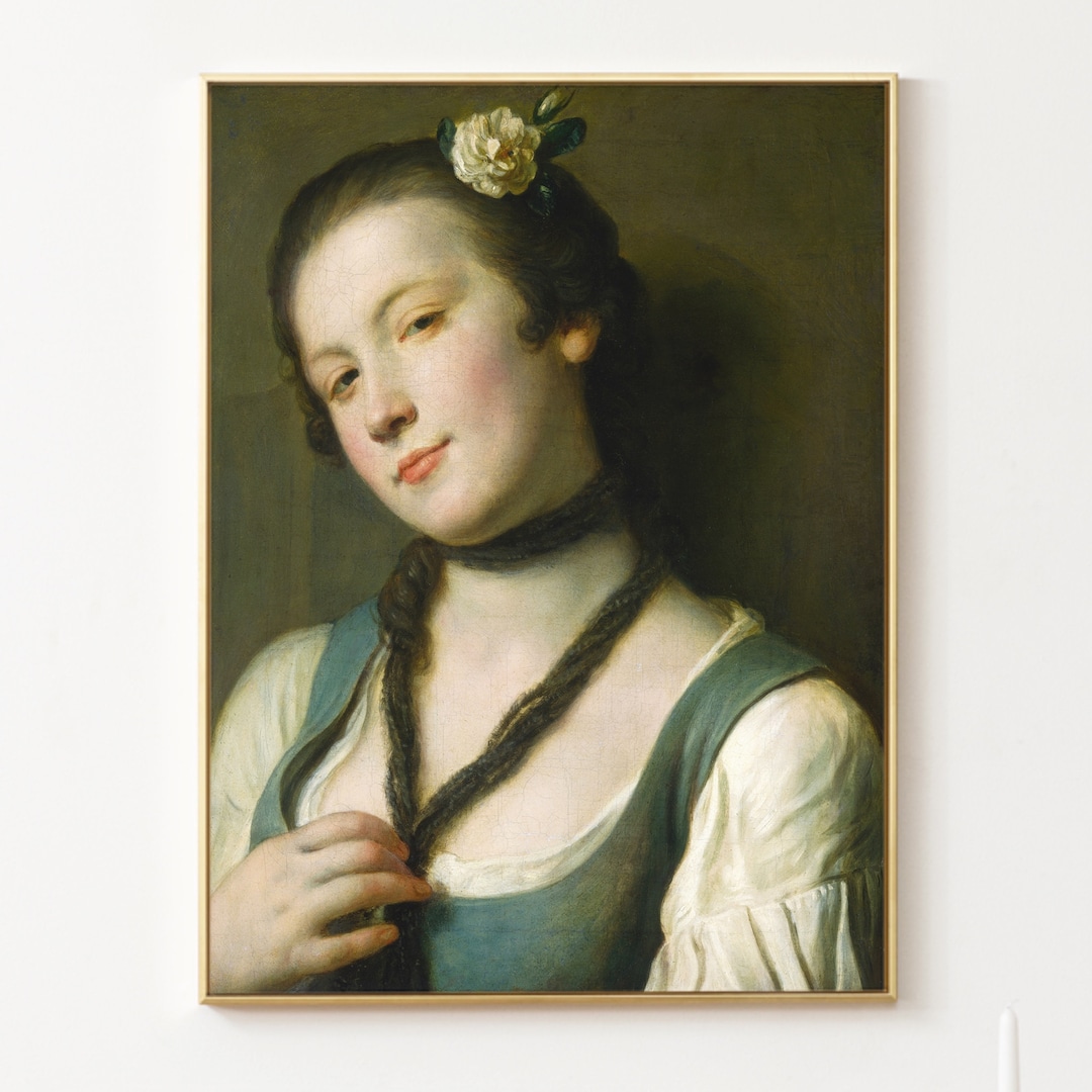 Antique Saucy Seductive 18th Century Wench, Italian Regency Painting ...