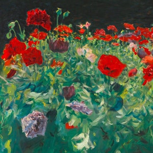 Field of Poppies, Poppy Oil Painting, John Singer Sargent, High Quality ...