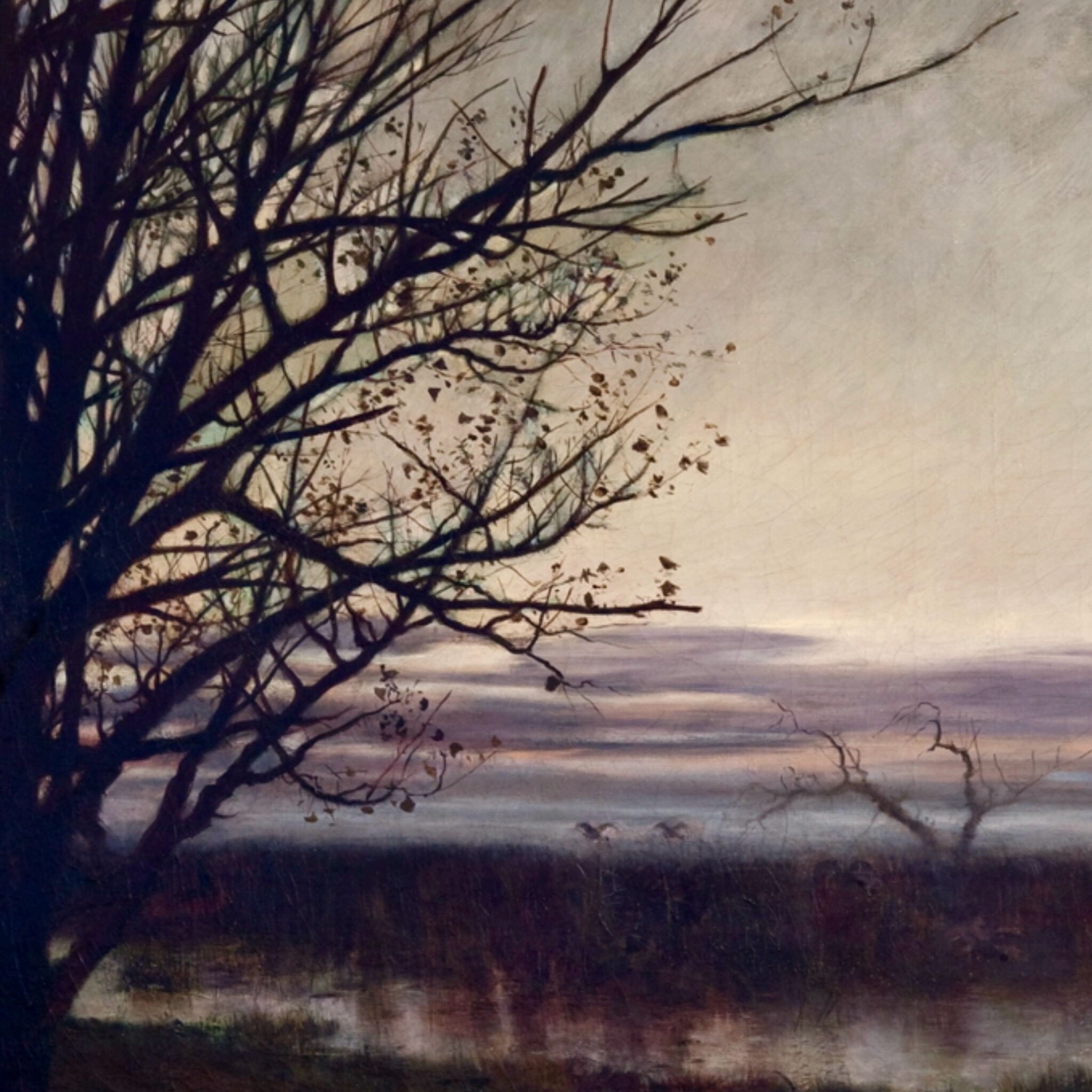 Moonrise, Antique Moonlight Landscape Painting, Full Moon, Nocturnal ...
