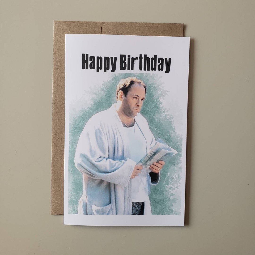 Tony Soprano Sopranos Birthday Card For Him The Man The - Etsy Österreich