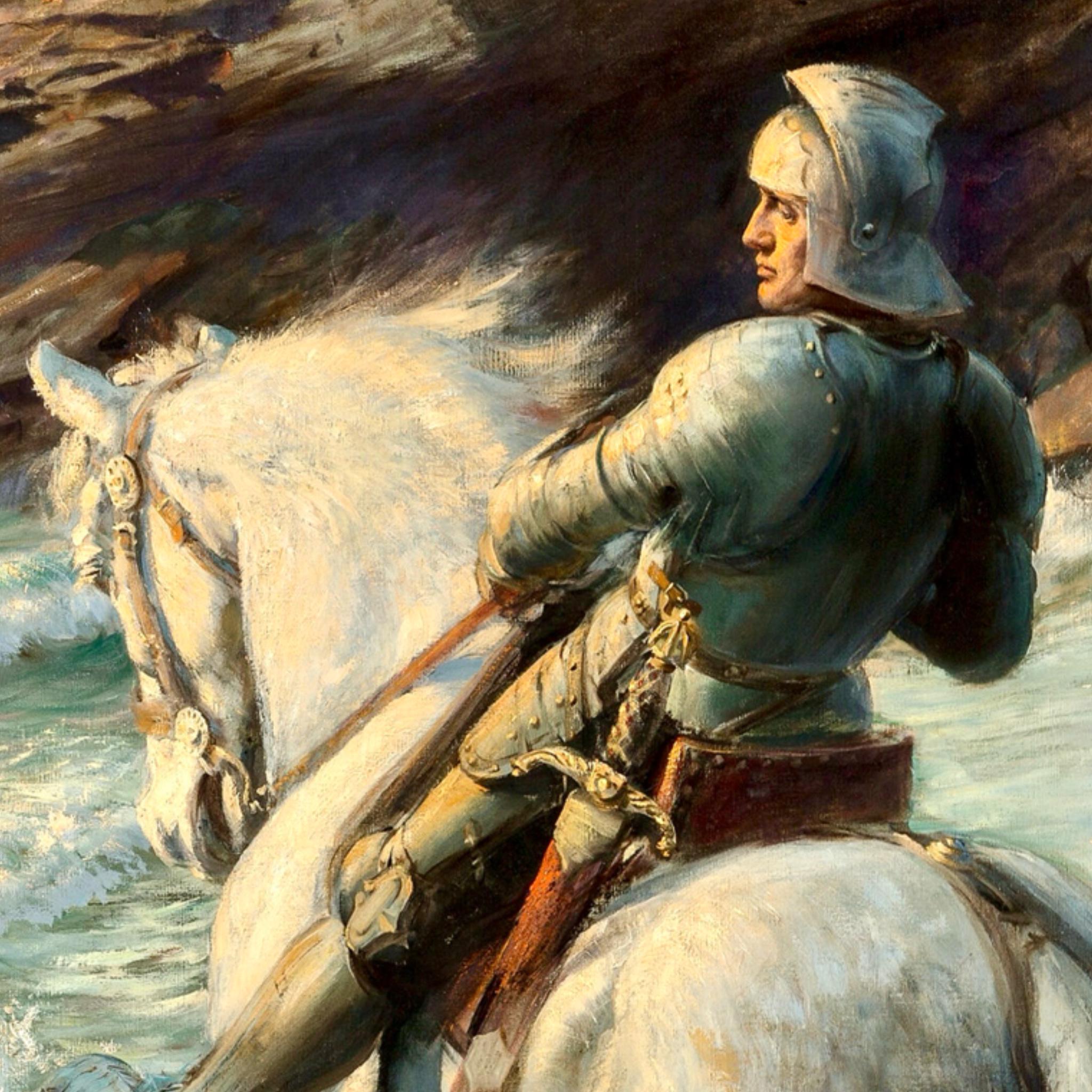The Enchanted Shore, Mermaid Art, Knight in Armor on Horseback ...