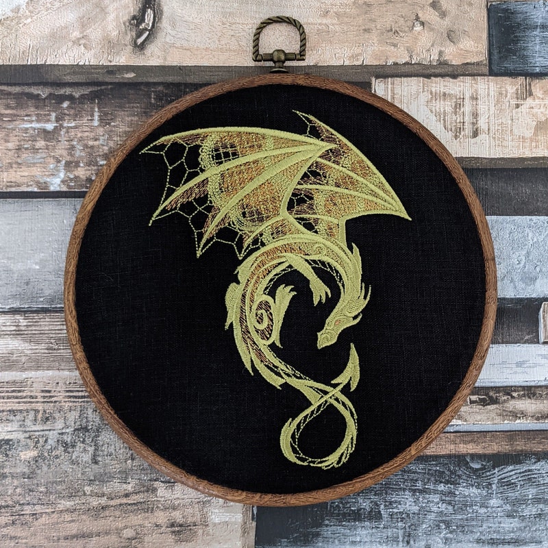 Dragon Embroidery - Etsy