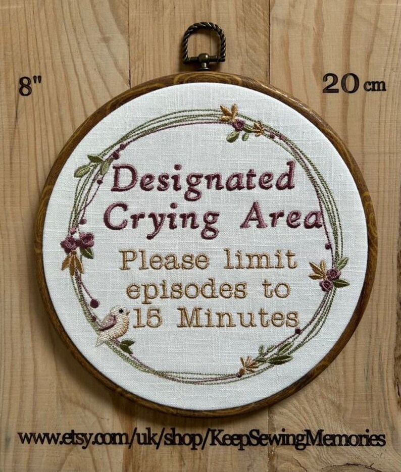 Designated Crying Area, Please Limit Episodes to 15 Minutes. Machine ...