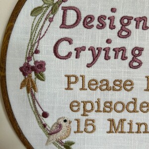 Designated Crying Area, Please Limit Episodes to 15 Minutes. Machine ...