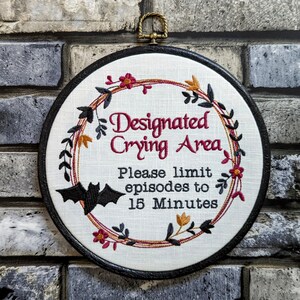 Designated Crying Area, Please Limit Episodes to 15 Minutes. White ...