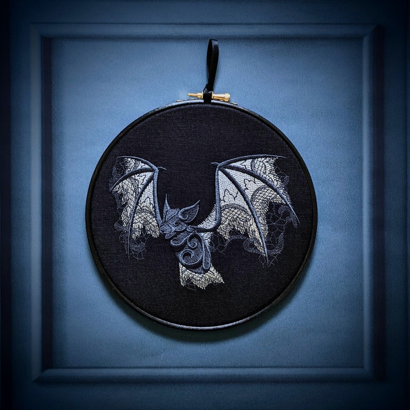 Bat Embroidery - Etsy