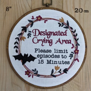 Designated Crying Area, Please Limit Episodes to 15 Minutes. White ...