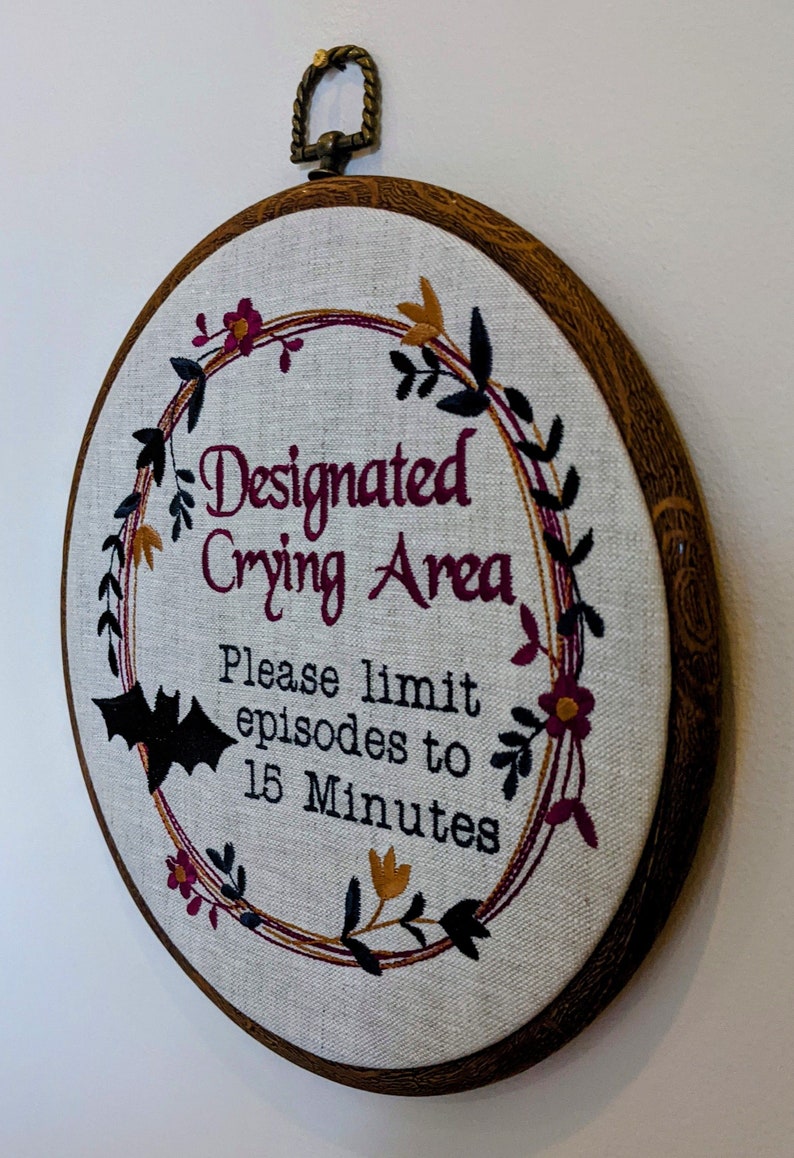 Designated Crying Area Please Limit Episodes to 15 Minutes. - Etsy UK