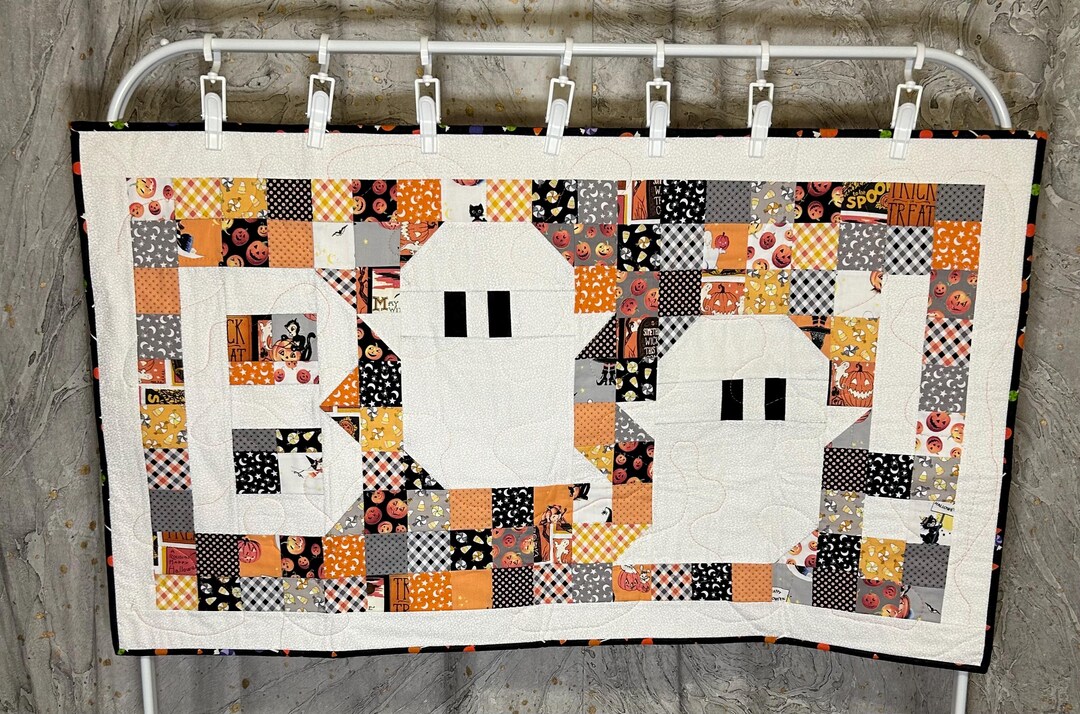 Boo Ghosts Quilted Wall Hanging - Etsy