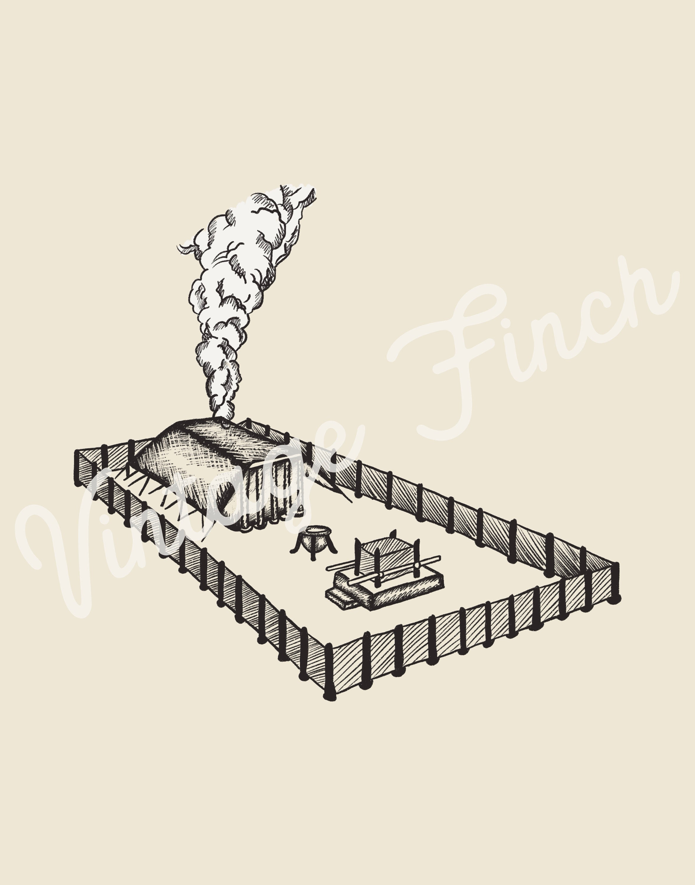 Tabernacle Wall Print - Gospel Prints - Biblical Image - Digital Print ...