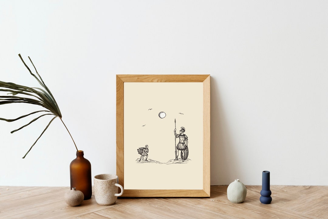 David and Goliath Wall Print - Gospel Prints - Biblical Image - Digital ...