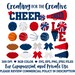 Red & Blue Cheerleading SVG Clipart Cheer Sports Basketball Football ...