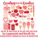Valentine Treat SVG Clipart Pancake Cupcake Cake Popsicle - Etsy