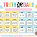 Fun Truth & Dare Cards – Editable Printable Game for Kids, Teens and ...