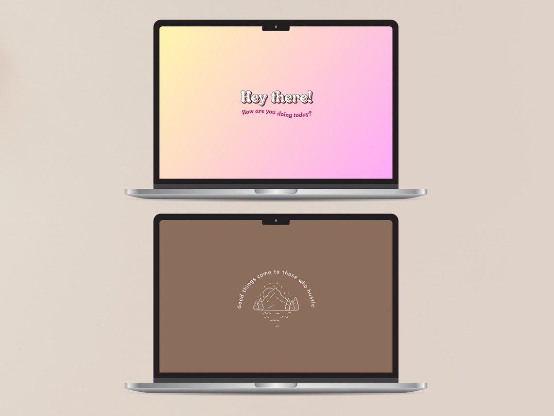 Set of 4 Desktop Wallpaper | Quote Desktop Wallpaper | Cute Wallpaper ...