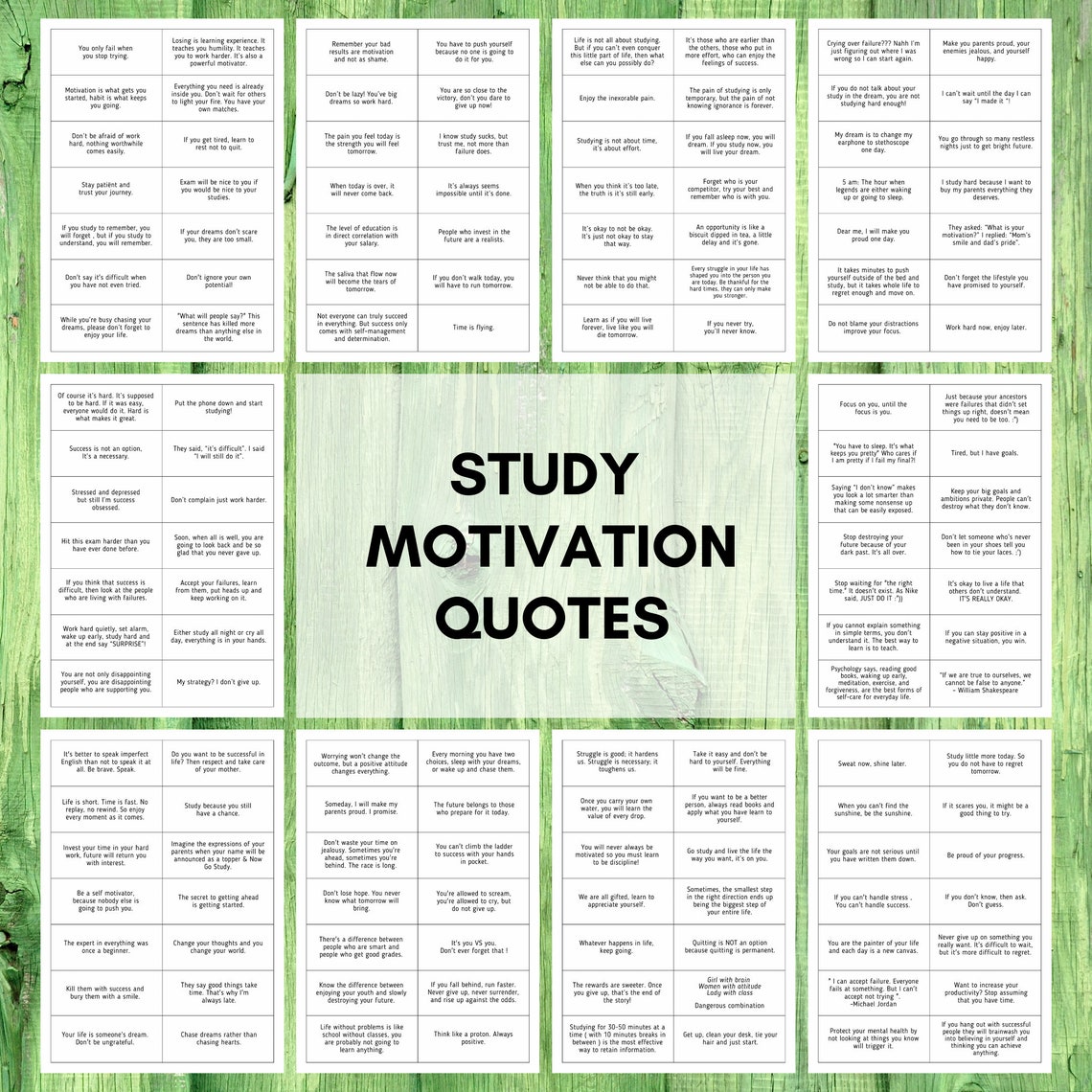 140 Printable Motivational Quotes for Student | Study Motivation ...