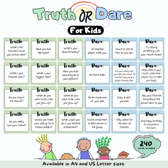 Good Dares For Friends Kids