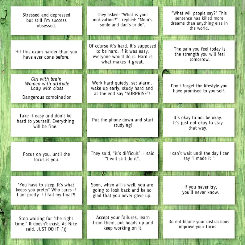 140 Printable Motivational Quotes for Student | Study Motivation ...