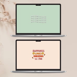Set of 4 Desktop Wallpaper | Quote Desktop Wallpaper | Cute Wallpaper ...