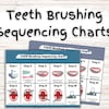 Teeth Brushing Sequencing Chart, Teeth Brushing Visual Aid, Step-by ...