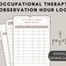 Occupational Therapy Student Observation Hours Log, COTA Observation ...
