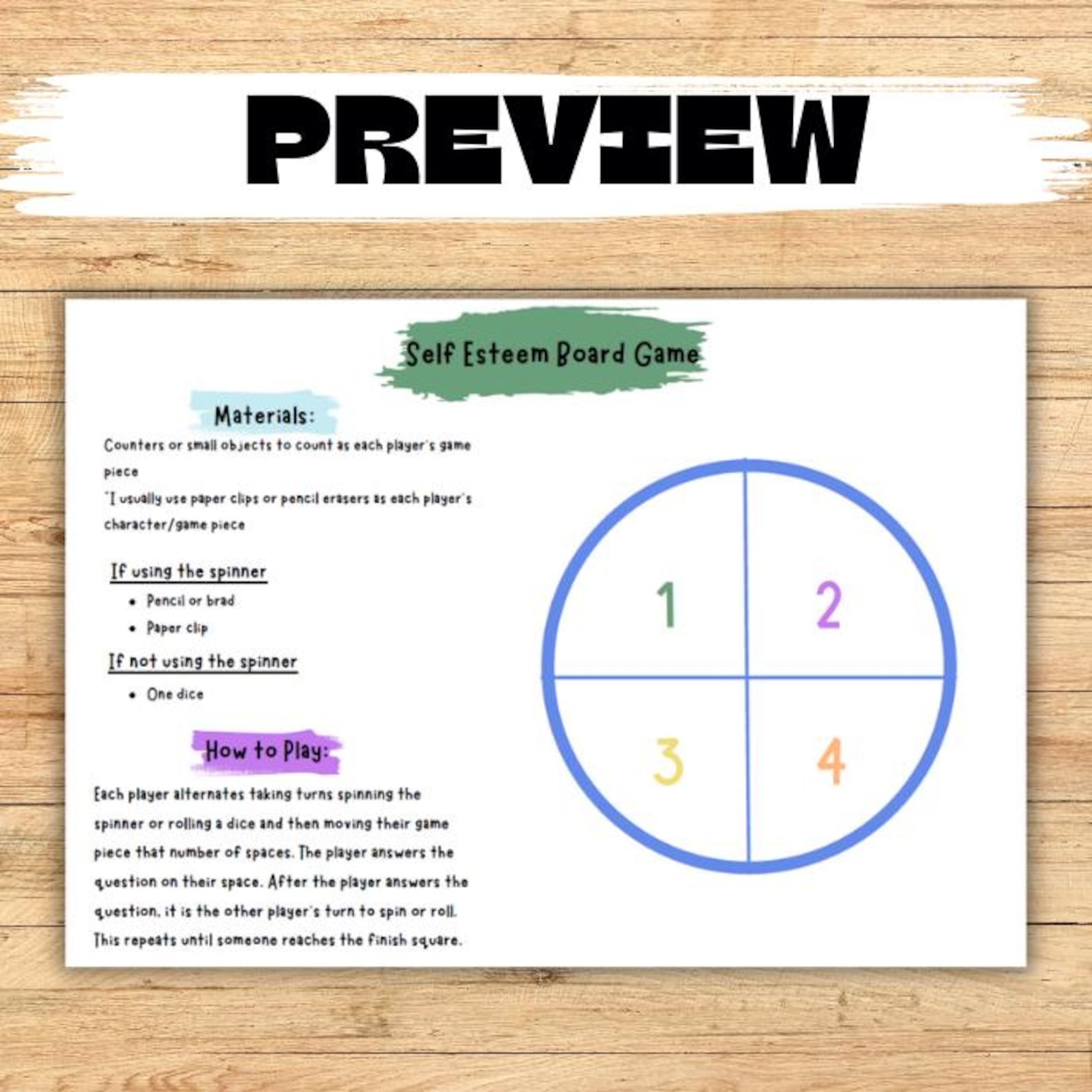 No Prep Self-esteem Game for Kids, Rapport Building Therapy Game for ...