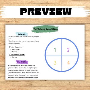 No Prep Self-esteem Game for Kids, Rapport Building Therapy Game for ...