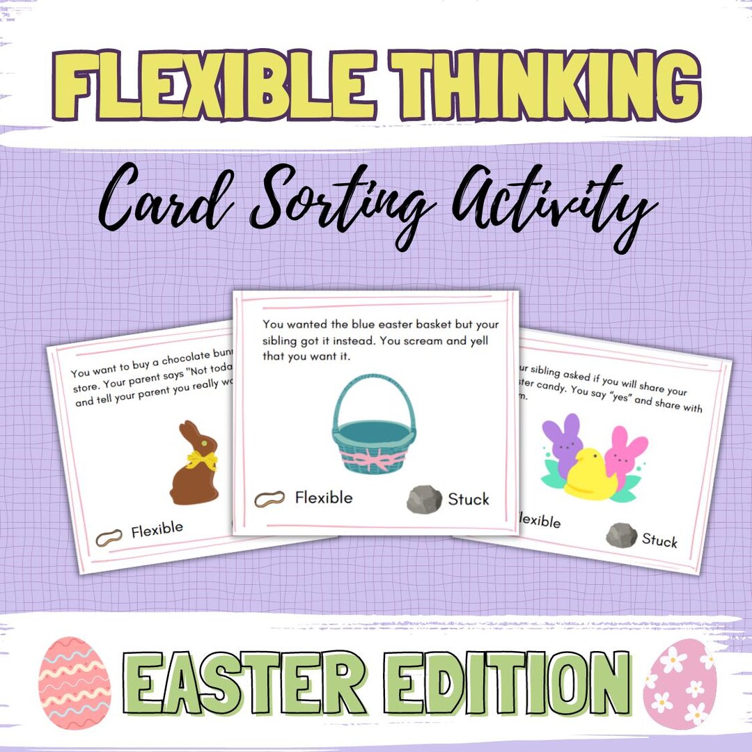Easter Flexible Thinking Cards, Easter Social Skill Activity, Easter ...