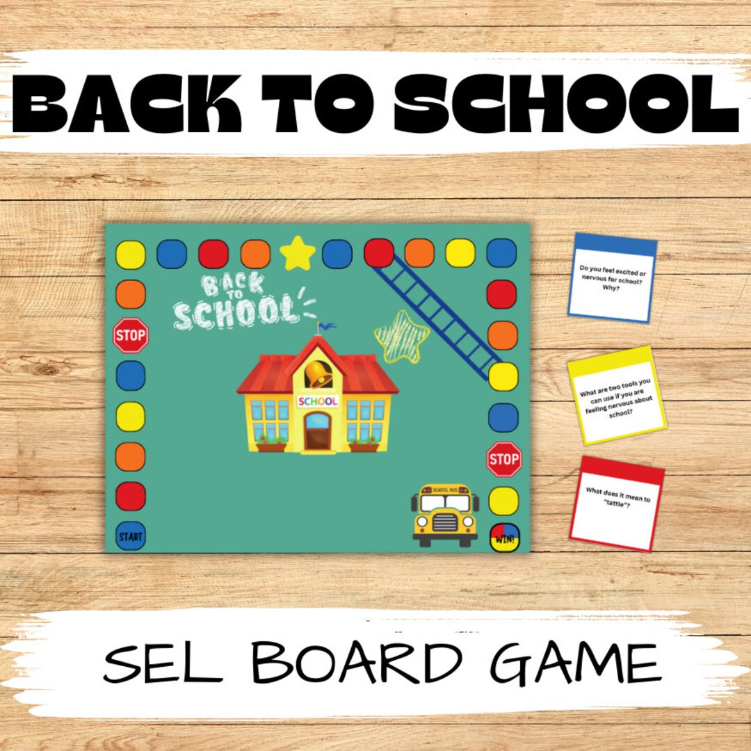 Back to School Social Skill Board Game, School Readiness Game ...