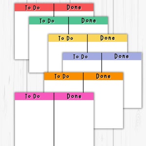 To Do/done Chart Visual Schedule - Etsy