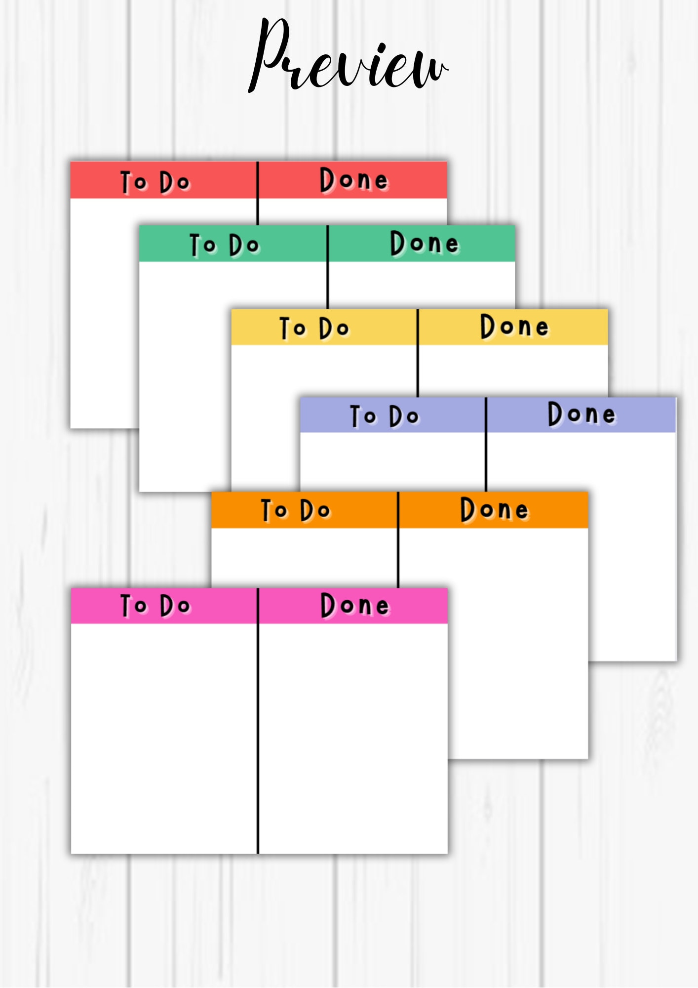 To Do/done Chart Visual Schedule - Etsy