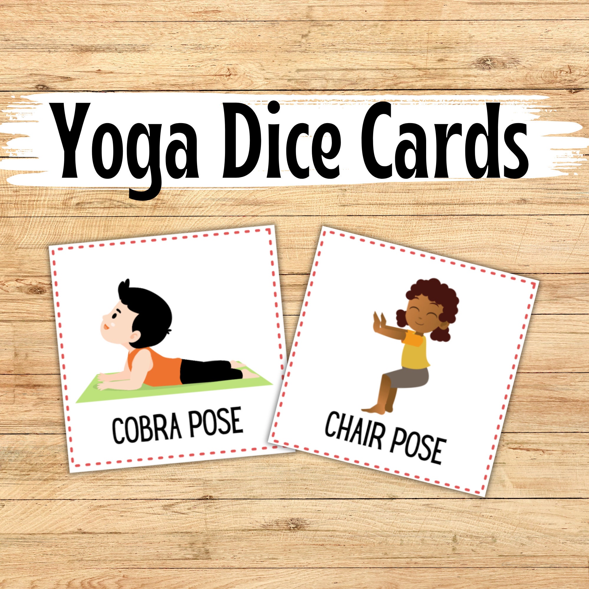 Yoga Card Activity; Printable Yoga Pose Cards; Yoga Pocket Dice Cards ...