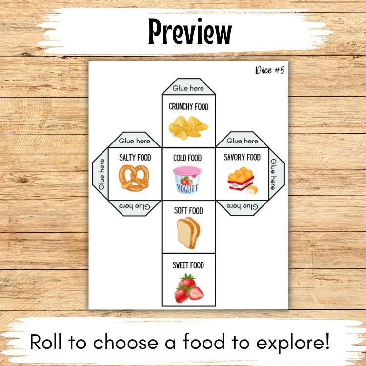 Feeding Therapy Dice Games, Feeding Therapy Resources, Feeding Therapy ...