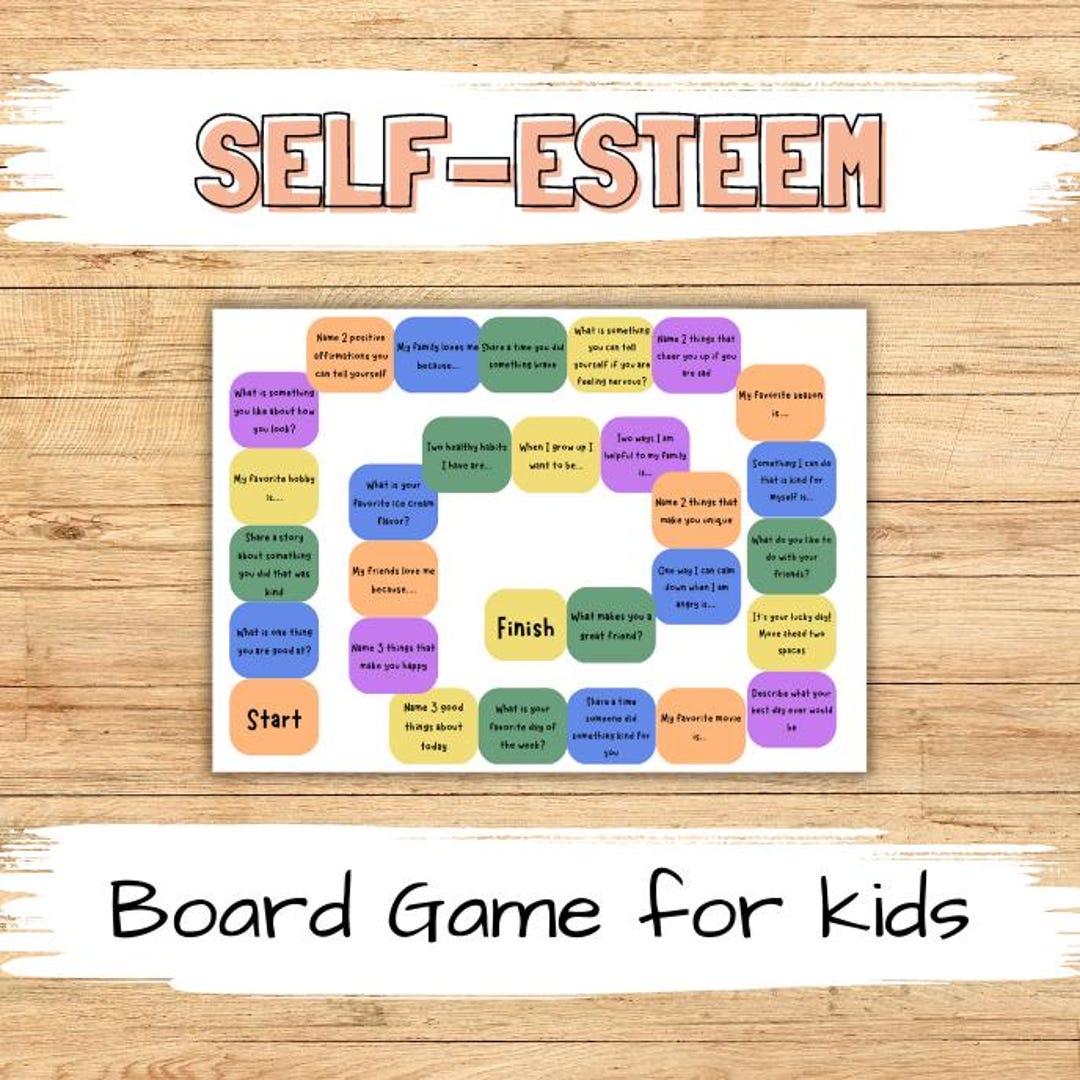 No Prep Self-esteem Game for Kids, Rapport Building Therapy Game for ...